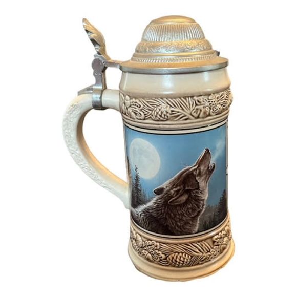 GERZ | Kitchen | Vintage Gerz James A Meger Timber Wolf Beer Stein Mug ...